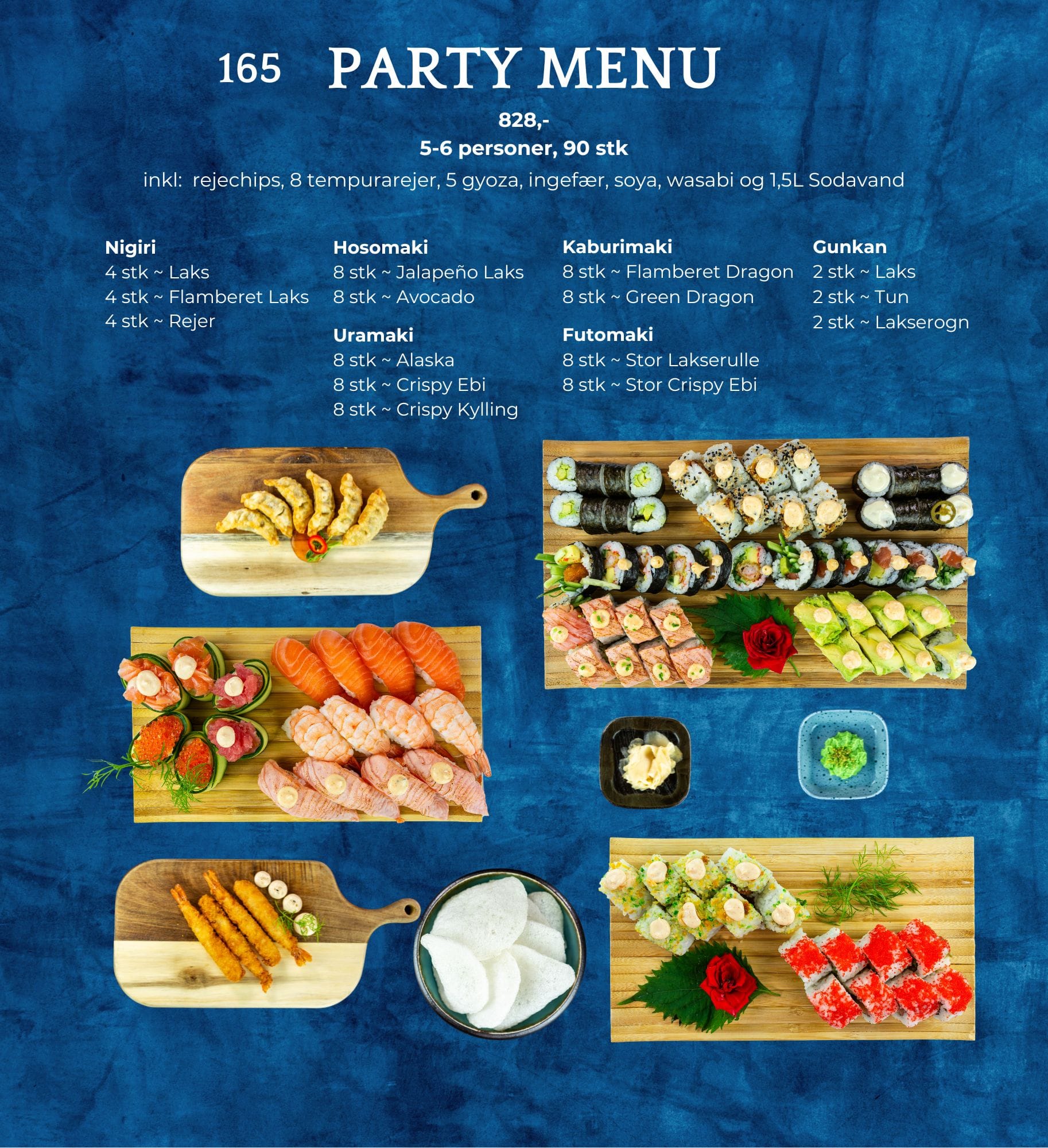 Party Menu - Ocean Sushi
